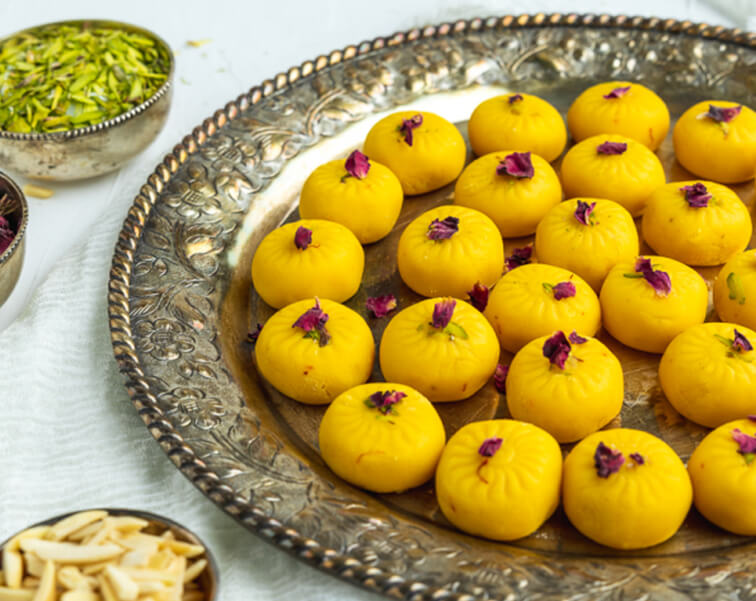 Kesar Peda | Traditional Khoya Indian Sweets | My Govindas